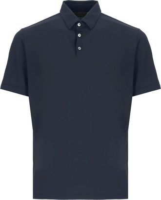 Zanone Homme, Tops, Bleu, Taille: L Polo IceCotton