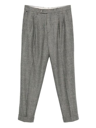 GTA Karierte Hose mit Bundfalten - Grau