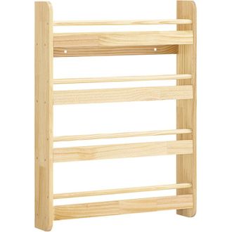 SoBuy SoBuy Wandregal f&uuml;r Kinder B&uuml;cherregal mit 4 Etagen, Sicheres Aufbewahren f&uuml;r Schlafzimmer und Spielzimmer Wei&szlig;, L60xP12xH80cm