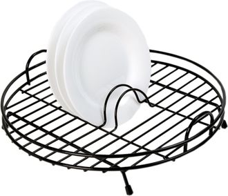 Delfinware Abtropfgestell, rund, Schwarz