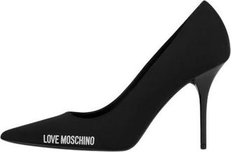 Love Moschino Femme, Chaussures, Noir, Taille: 39 1/2 EU Escarpins Logo en N&eacute;opr&egrave;ne et Caoutchouc