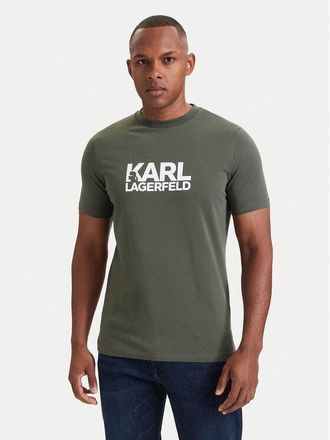 Karl Lagerfeld T-Shirt 755780 564235 Gr&uuml;n Regular Fit