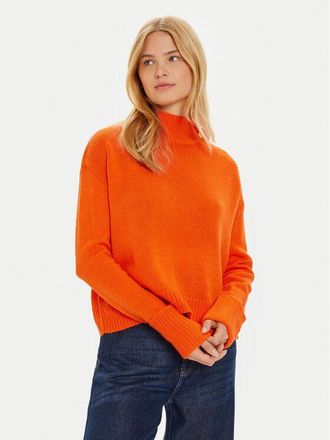 Brave Soul Rollkragenpullover LK-555ANNAORG Orange Regular Fit