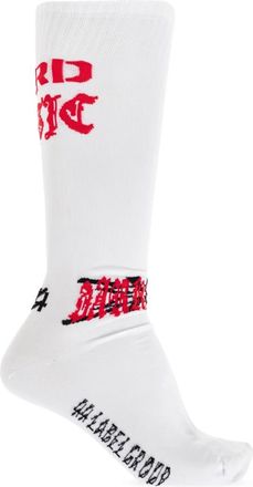 44 Label Group Homme, Sous-v&ecirc;tements, Blanc, Taille: ONE Size Chaussettes avec logo