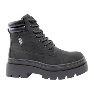 U.S.Polo Association U.s. Polo Assn., Femme, Chaussures, Noir, Taille: 38 EU Shona001 Bottes &agrave; lacets