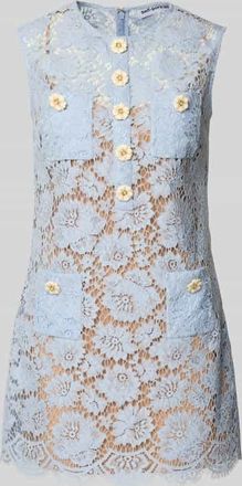 Self Portrait Minikleid mit Knopfleiste