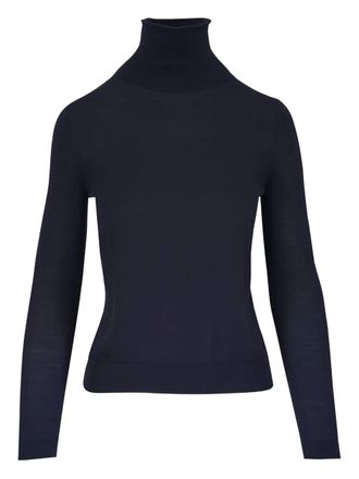 Lafayette 148 New York turtleneck long-sleeves sweater - Blau