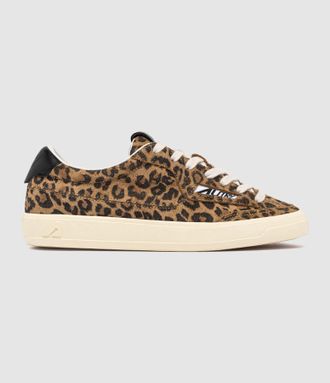 Autry Baskets Windscape Low Suede Leoprint Leop Black, Capsule Flash