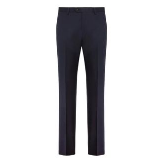 Boggi Milano Homme, Pantalons, Bleu, Taille: M Pantalon en laine stretch &agrave; micro-motifs