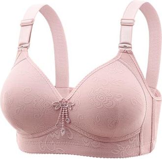 Generic Soutien-gorge push-up sans armatures pour femme, sans couture, confortable, maintien puissant, élégant, bords ondulés, minimaliste, respirant, confort