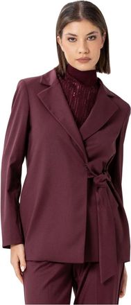 Kocca Femme, Vestes, Violet, Taille: 44 FR Wrap Around Blazer Jacket