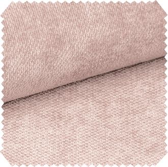 Novely RINGO - Kuscheliger Chenille-Polsterstoff - Schwer Entzündbarer Möbelstoff mit Filzrückseite - Pflegeleichte Meterware 1lfm | Farbe: 22 Rosa