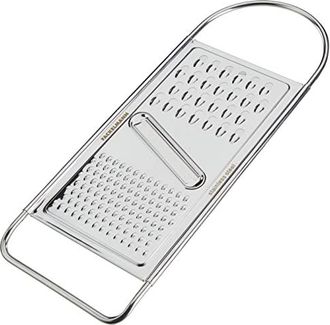 Fackelmann Fackelmann Universalreibe, Gurkenhobel aus rostfreiem Edelstahl mit extrascharfer Klinge (Farbe: Silber), Menge: 1 Stück