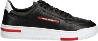 Ralph Lauren Homme, Chaussures, Noir, Taille: 42 EU Polo Sport 300 Low