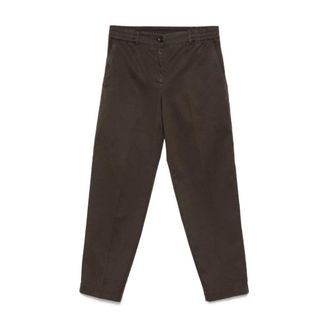 Seventy Braune Hose mit Elastischem Bund - - Trousers - Damen - Braun - XL