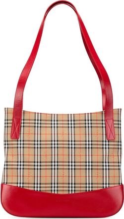 Burberry Shopper - Haymarket Check Canvas Tote - Gr. unisize - in Braun - für Damen