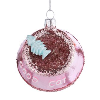 Butlers Weihnachtskugel Good Cat Hang ON | Christbaumkugel Glas, Weihnachtsbaumschmuck lustig, kreative Baumschmuck f&uuml;r Weihnachten, Weihnachtsdeko f&uuml;r Girlan