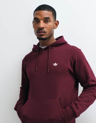 adidas Originals Basic-Kapuzenpullover in Burgunderrot