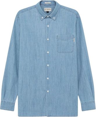Roy Rogers Homme, Chemises, Bleu, Taille: XL Chemise en Chambray Denim Boutonn&eacute;e