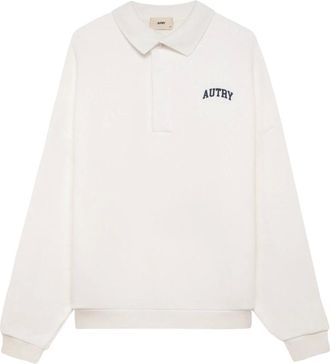 Autry Homme, Sweatshirts et sweats &agrave; capuche, Blanc, Taille: L SweaT-shirt en coton avec logo