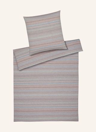 Elegante Elegante Bettw&auml;sche Flair Mit Leinen grau