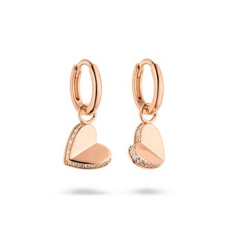 s.Oliver Ohrring - Elegante Creolen aus poliertem 925er Sterlingsilber - ros&eacute;gold - wasserfest & hautfreundlich