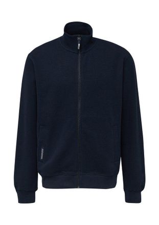 s.Oliver Sweatjacke Sweatshirt Jacke Strukturierte Sweatshirt-Jacke mit Stehkragen