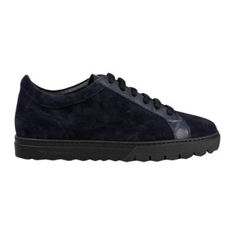 Kiton Homme, Chaussures, Bleu, Taille: 42 EU Suede Baskets