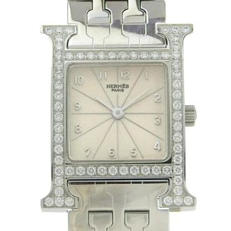 Herm&egrave;s Pre-owned Acier inoxydable montres - Femme - Pre-owned - Gris - Taille: ONE Size