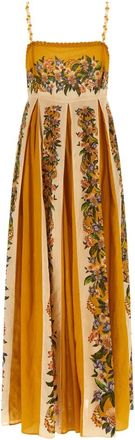 Farm Rio Farm Rio, Femme, Robes, Jaune, Taille: 40 FR Sand Hilo Stripes Maxi Dress