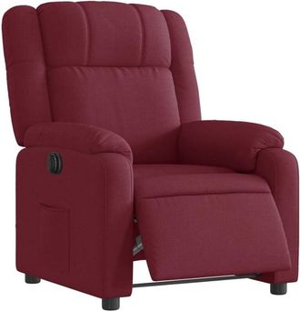 vidaXL Relaxsessel Elektrisch Weinrot Stoff Vidaxl