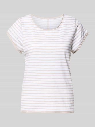 Christian Berg T-Shirt mit Streifenmuster und Rundhalsausschnitt