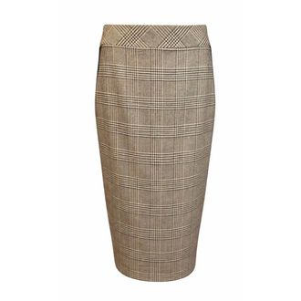 D.exterior Femme, Jupes, Brun, Taille: 38 FR Galles Tweed Straight Skirt