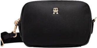 Tommy Hilfiger Femme, Sacs, Noir, Taille: ONE Size Sac bandouli&egrave;re appareil photo &agrave; monogramme