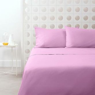 Bassetti Bettw&auml;sche Pop Color, Hortensie, hergestellt in Italien, 160 x 280 cm, 100% Baumwolle