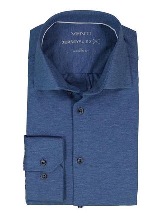 Venti Herren Hemd blau meliert
