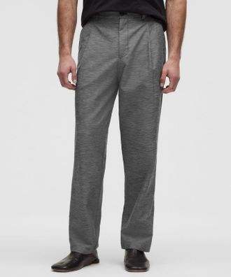 lululemon Bundfaltenhose aus LuluLinen Normale Länge für Männer - Größe 30 in Black