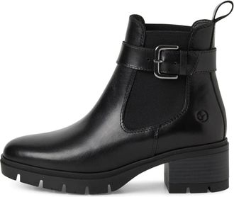 Tamaris Bottes Chelsea en cuir 25447 - Femme - Chaussures - Noir - Taille: 39 EU