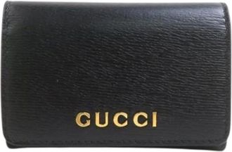 Gucci Porte-cartes doccasion - Femme - Pre-owned - Noir - Taille: ONE Size