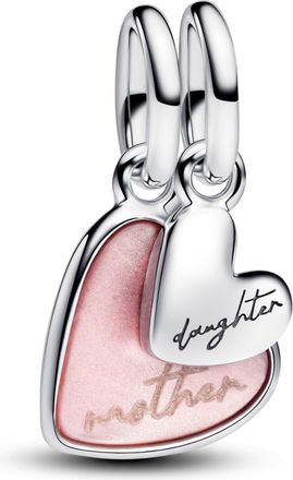 Pandora Moments Teilbarer Mutter & Tochter Charm-Anh&auml;nger aus Sterling Silber, Kompatibel Me und Moments Armb&auml;ndern, 793766C01
