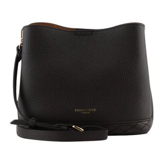 Pourchet Femme, Sacs, Brun, Taille: ONE Size Besace marron taille S - en cuir