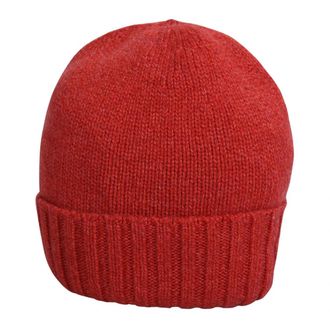 Dell'Oglio 198P Cashmere Beanie - - Accessories - Herren - Rot - ONE SIZE