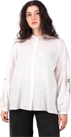 Max Mara Femme, Blouses et Chemises, Blanc, Taille: 38 FR Ilex Bluse