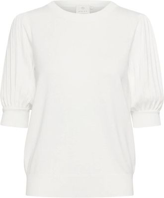 Kaffe Femme, Pulls, Blanc, Taille: 36 FR Pulls &agrave; col rond