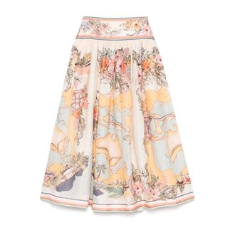 Zimmermann Femme, Jupes, Multicolore, Taille: 36 FR Tallow Midi Skirt