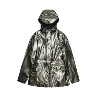 Rains Curve Jacket - - Jackets - Damen - Grau - S