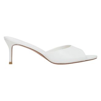 Estro & Luminara Femme, Chaussures, Blanc, Taille: 39 EU Mules &agrave; talons en cuir