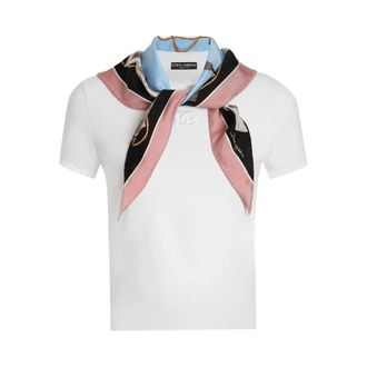 Dolce & Gabbana Scarf-wrapped T-shirt