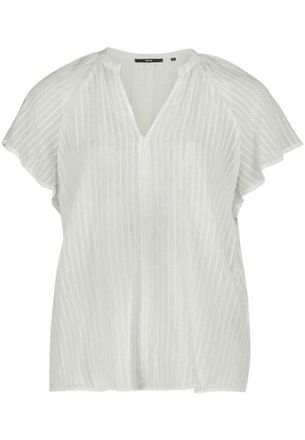 Zero Klassische Bluse Damen mit V-Ausschnitt