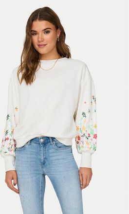 Only Sweatshirt Brooke 15216364 Wei&szlig; Regular Fit